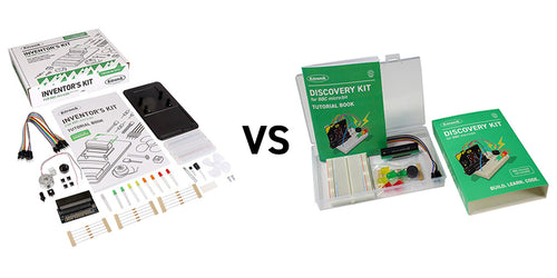 Comparison Between Inventor's Kit and Discovery Kit – Kitronik Ltd