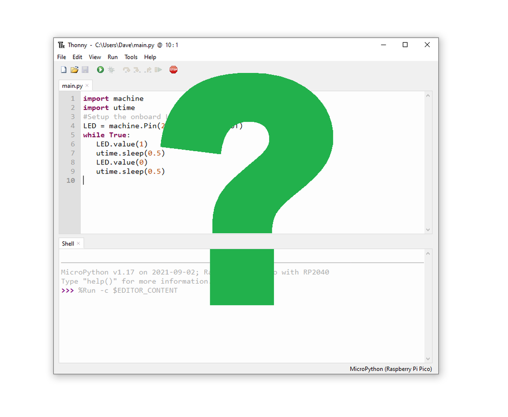 First steps with the Raspberry Pi Pico and Thonny. – Kitronik Ltd