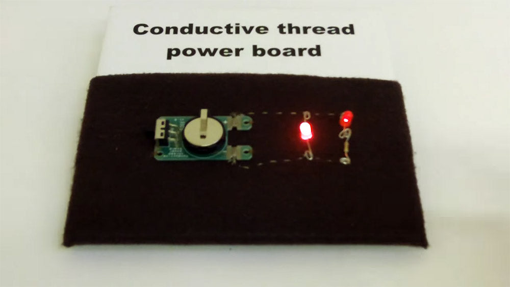 Video Conductive Thread Demo – Kitronik Ltd