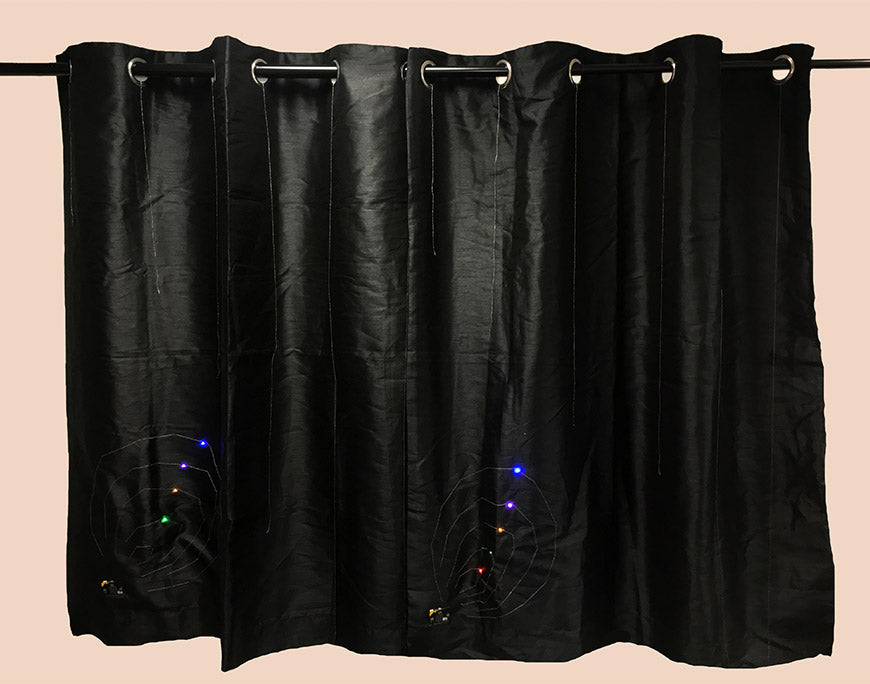 Electro-Fashion LED Curtains by Maria Hadjiantoniou – Kitronik Ltd