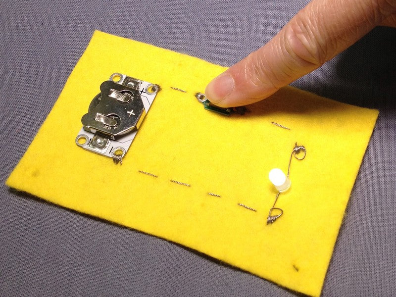 Getting Started with E-Textiles: Adding Switches to a Circuit ...