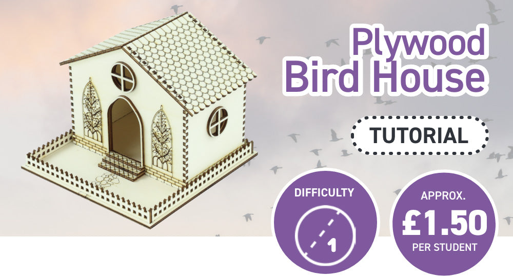 Laser-Cut Birdhouse from Poplar Plywood – Kitronik Ltd