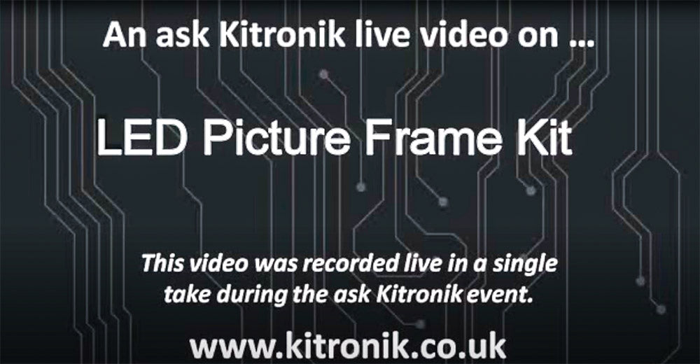 Video LED Picture Frame Kit – Kitronik Ltd