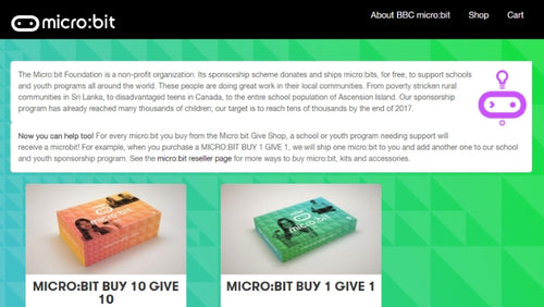 Announcing the micro:bit Give Shop – Kitronik Ltd