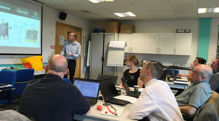 Geoff Hampson In York For microbit CPD – Kitronik Ltd