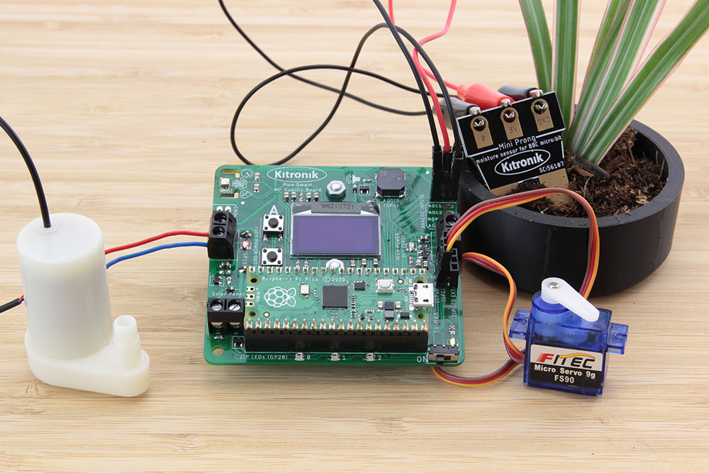 Online Tutorial – Pico Smart Air Quality Board – Analogue Input and Ou – Kitronik Ltd