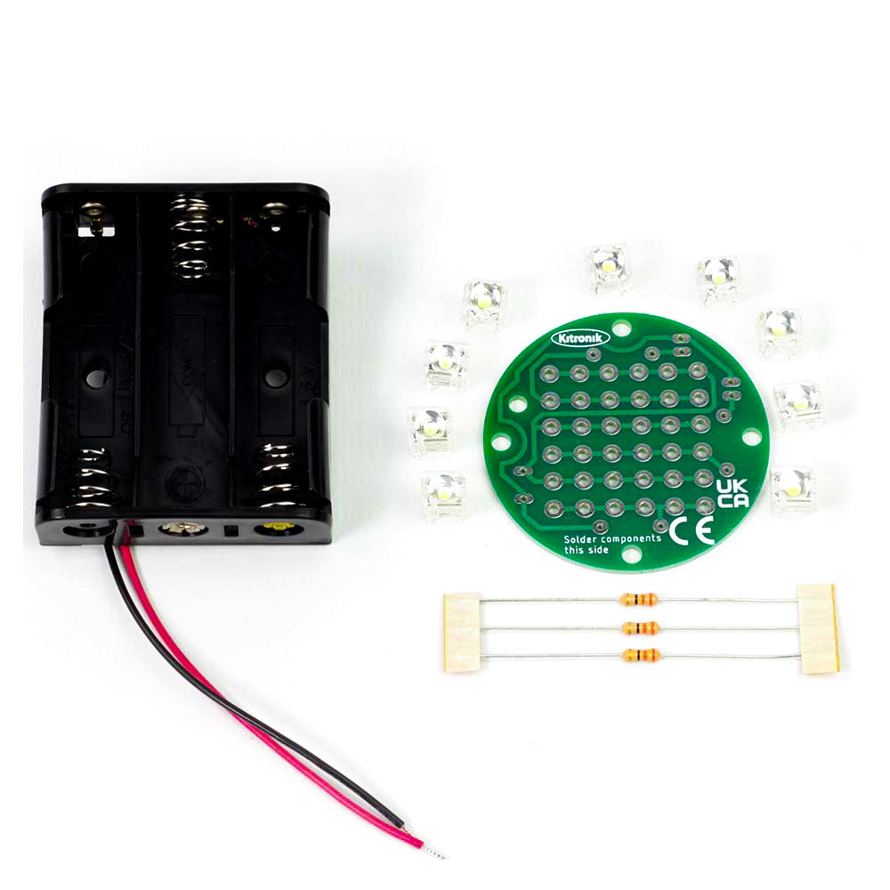 Round 5V LED Matrix Kit - Lamp Kit and Battery Holders (Kit of 30 ...