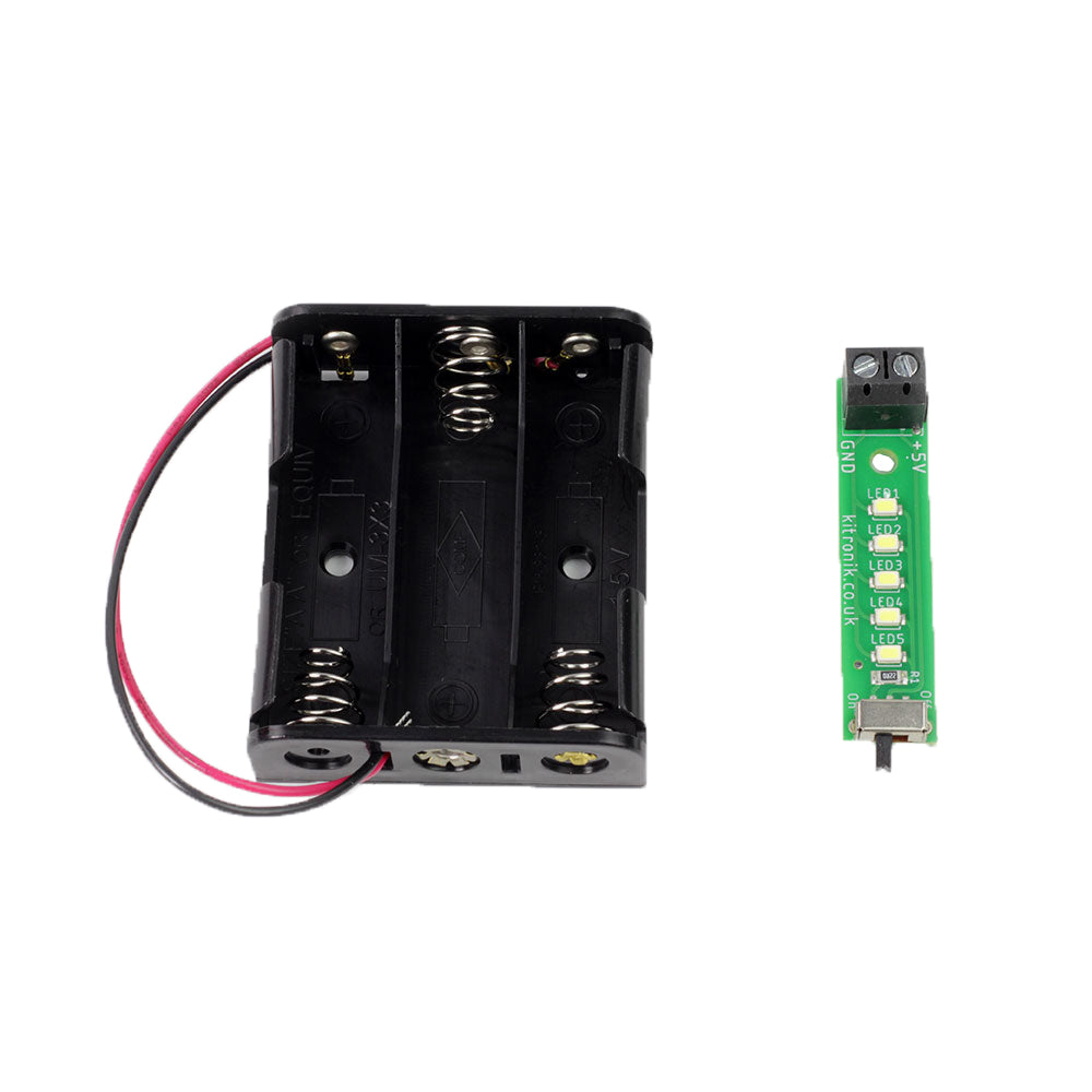 Solder Free LED Strip and Battery Holder Kit (pack of 30) – Kitronik Ltd