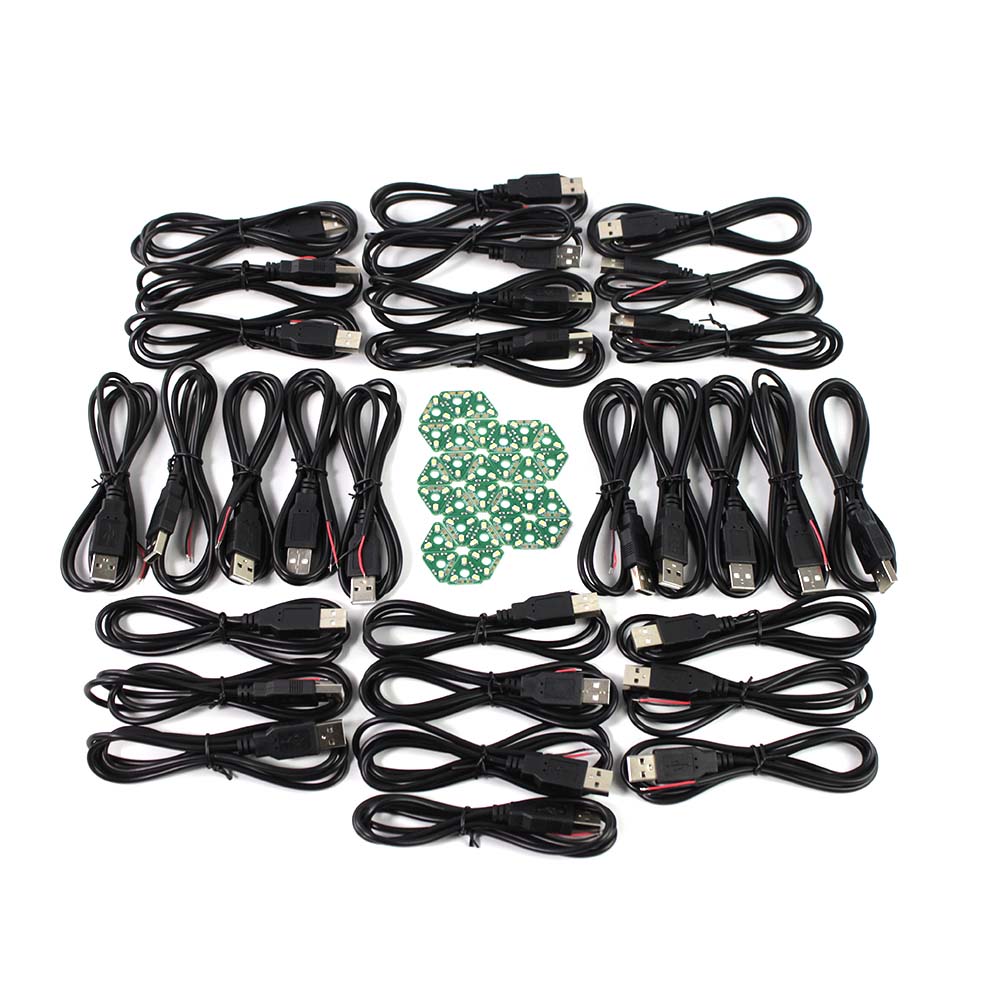 Kitronik 5V Mini LED Lamp Modules and USB Power Leads (30 Pack ...