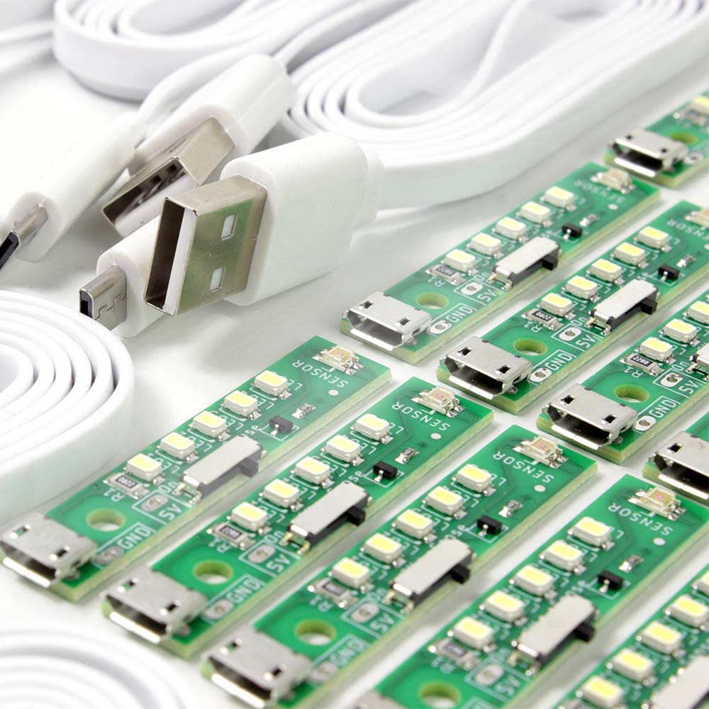 USB LED Strip with Light Sensor Modules and USB Leads (30 Pack ...