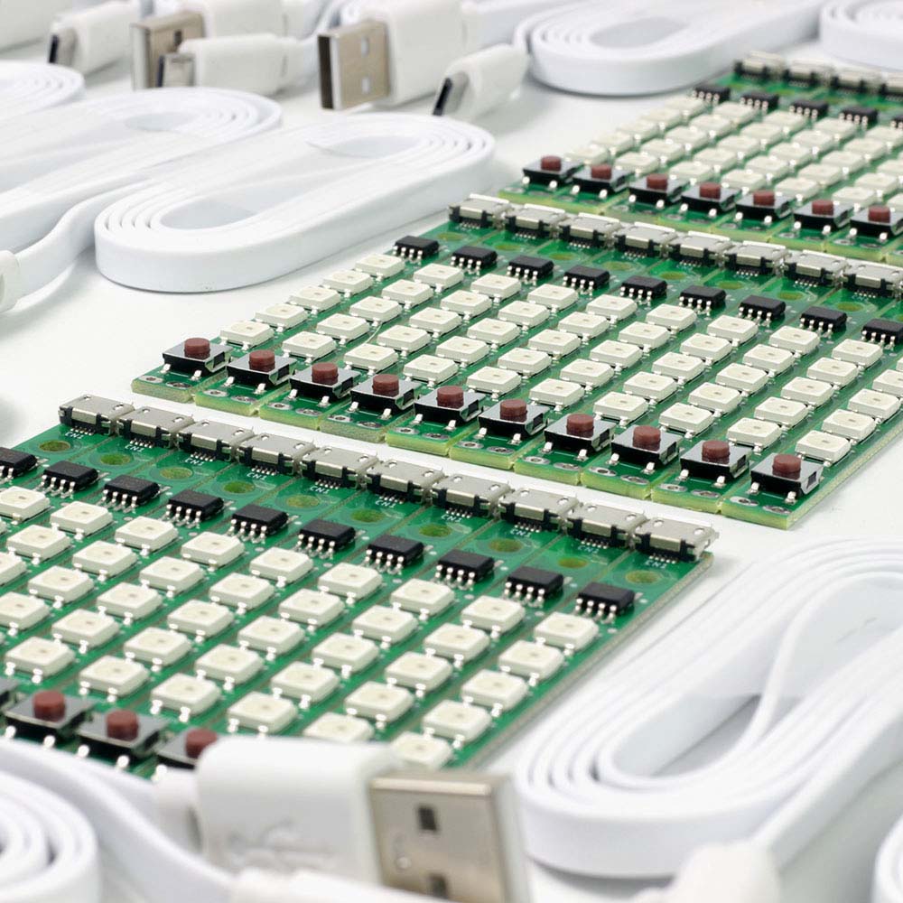 RGB LED Strip with Pattern Selector and USB Power Lead (30 Pack ...