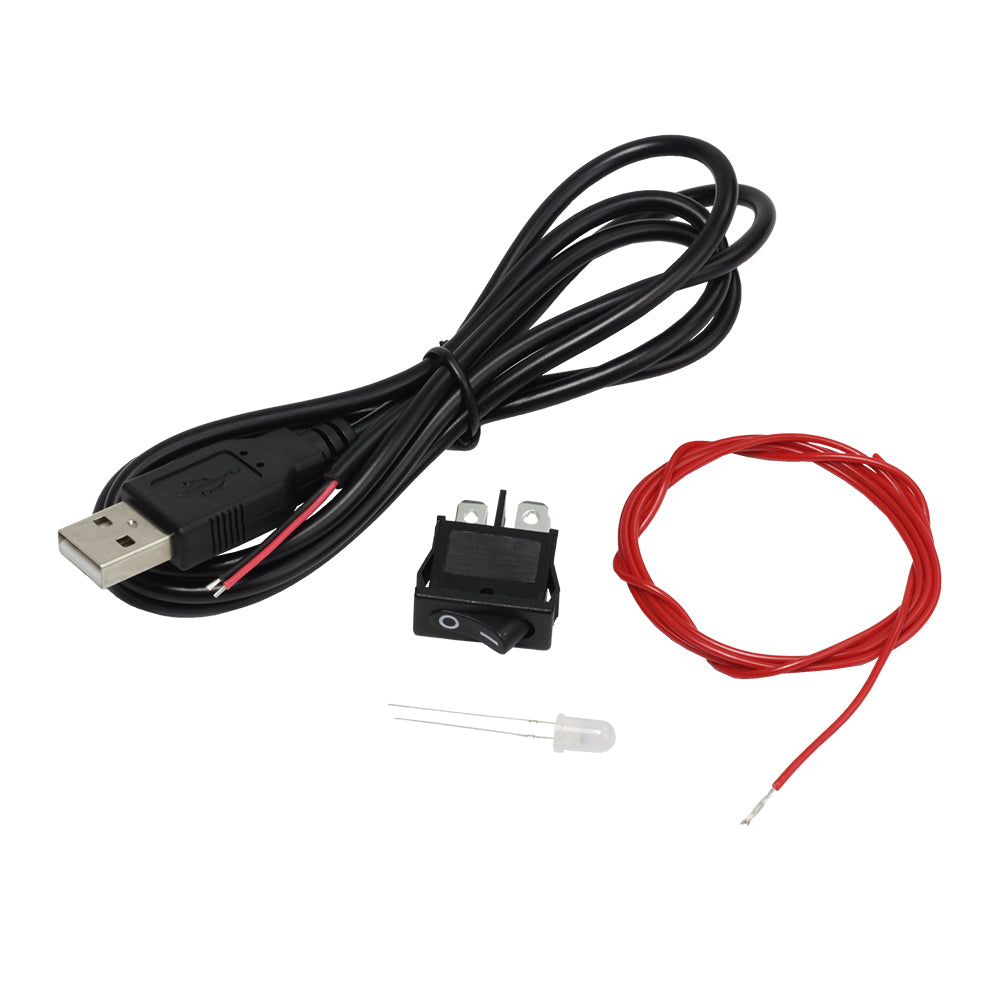 USB Cables, Colour Changing LEDs & Switches (Kit of 50) – Kitronik Ltd