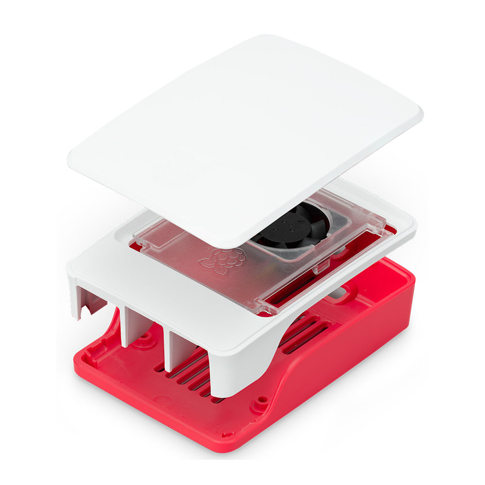 Raspberry Pi 5 Case (Red/White) – Kitronik Ltd