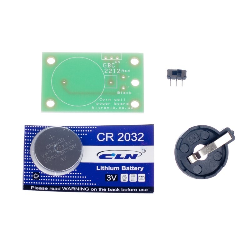 Kitronik Coin Cell Power Board Kit – Kitronik Ltd