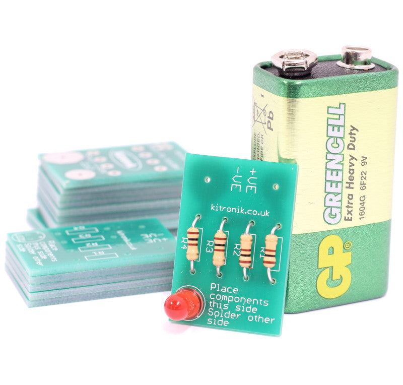 Kitronik Learning to solder LED kit, Pack of 25 – Kitronik Ltd