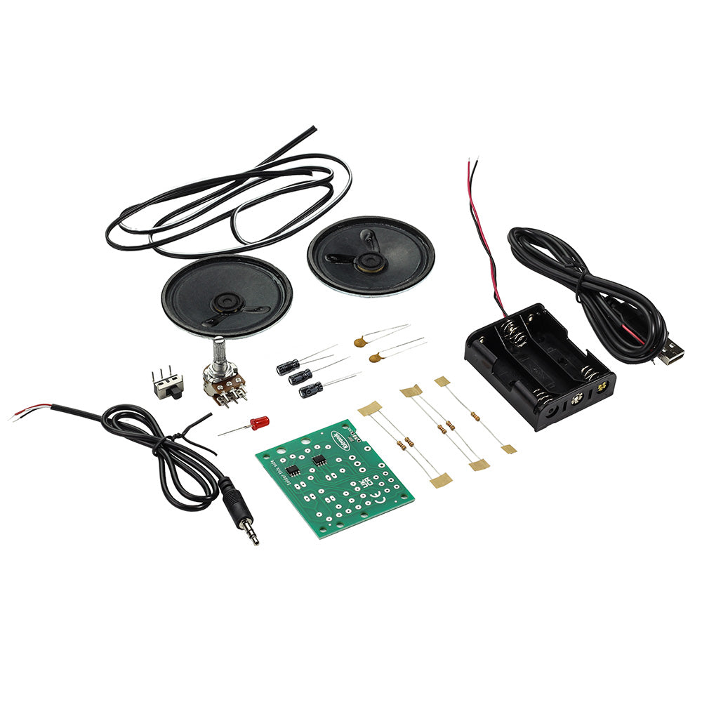 Kitronik 3.5mm Jack - Deluxe Stereo Amplifier Kit – Kitronik Ltd