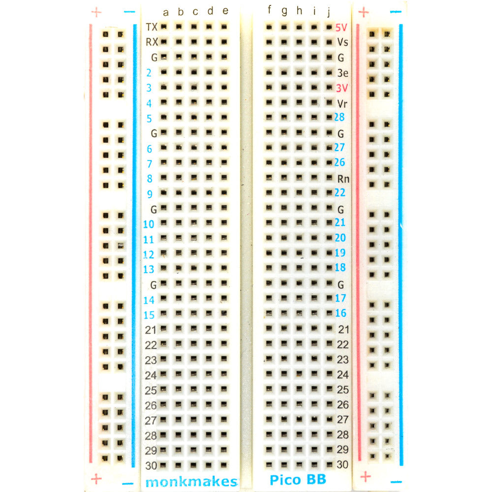 Monk Makes Breadboard for Pico – Kitronik Ltd