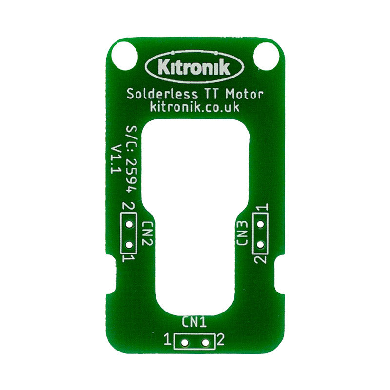 Kitronik Solderless TT Motor Adapter Board – Kitronik Ltd