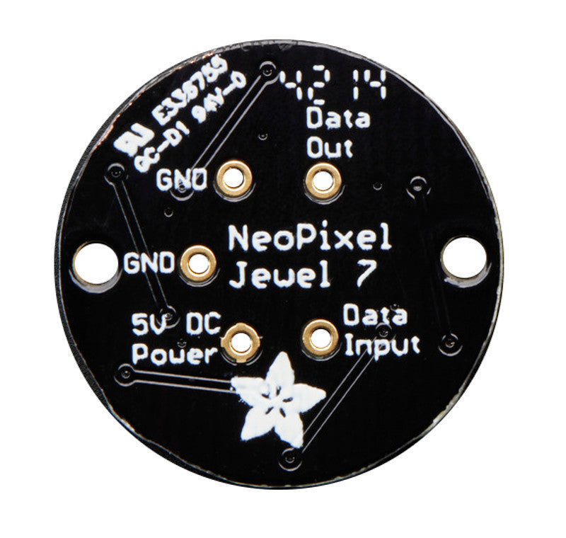 NeoPixel Jewel - 7 x 5050 RGB LED with Integrated Drivers – Kitronik Ltd