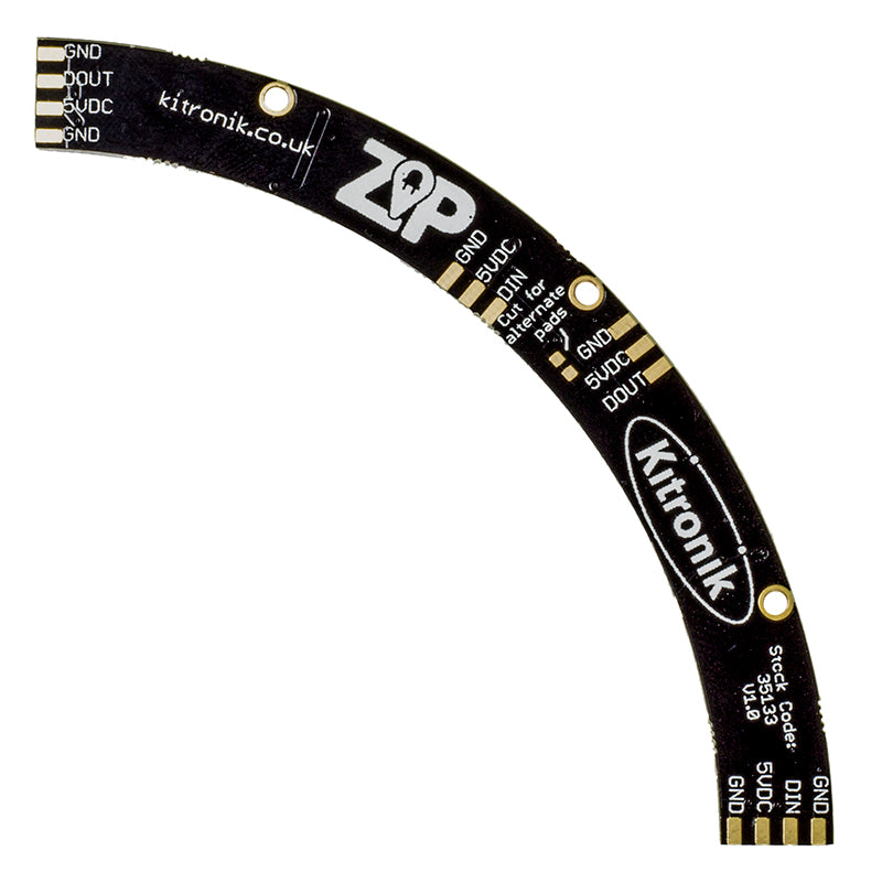 Kitronik ZIP Arc - 15 ZIP LEDs – Kitronik Ltd