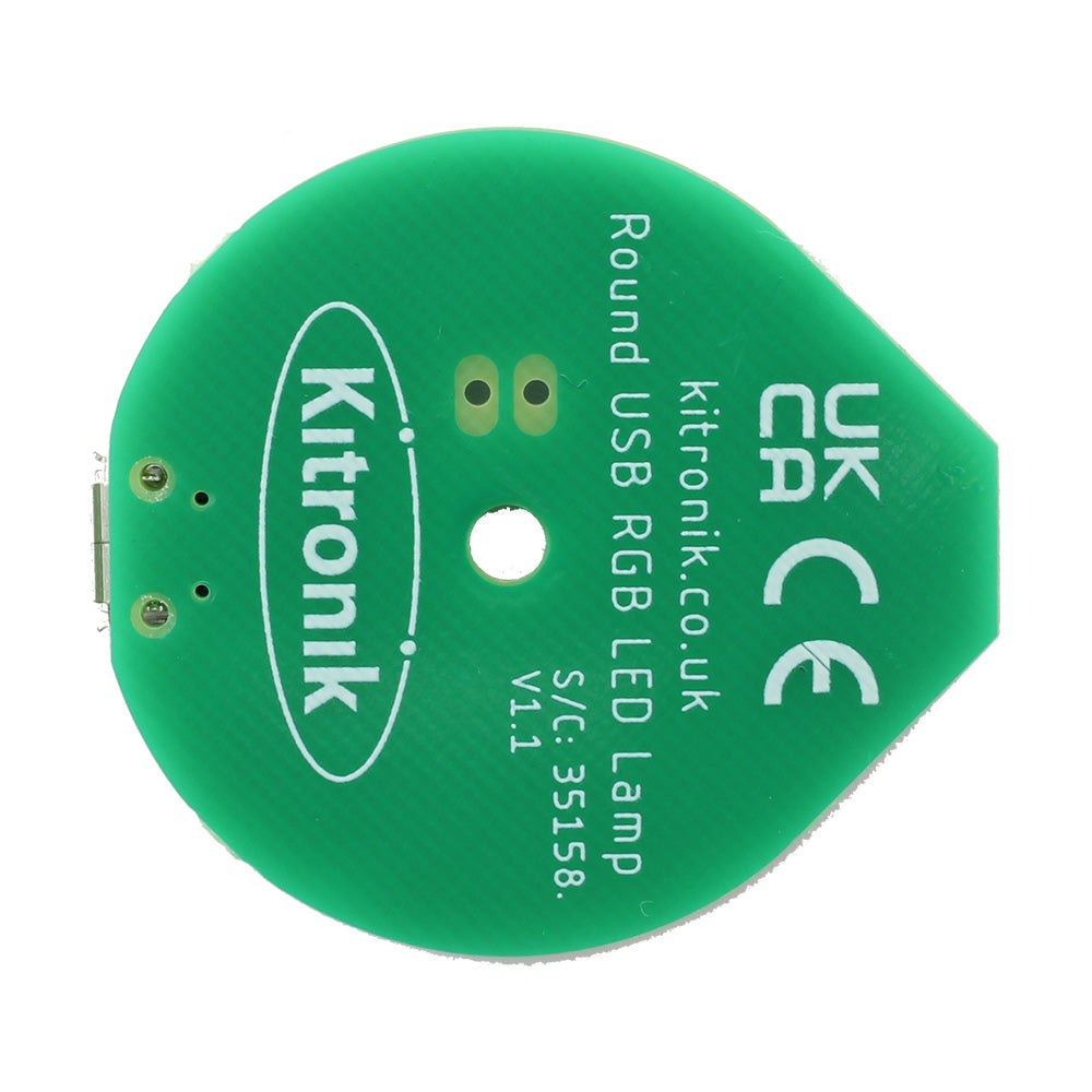 Kitronik Round USB RGB LED Lamp – Kitronik Ltd