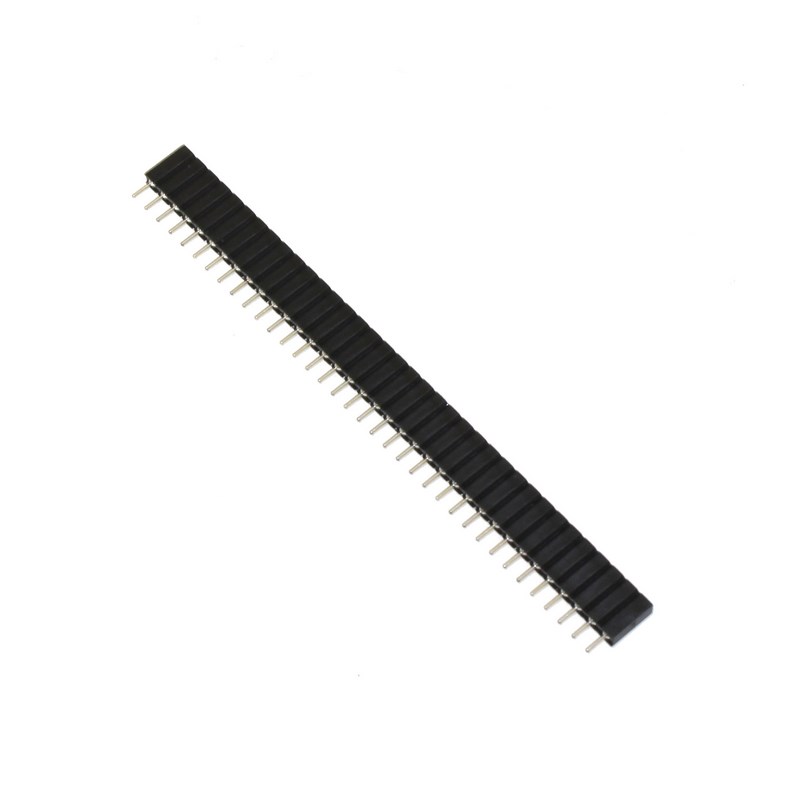 Straight Single Row Turned Pin Sockets, 2.54mm, 36-way – Kitronik Ltd