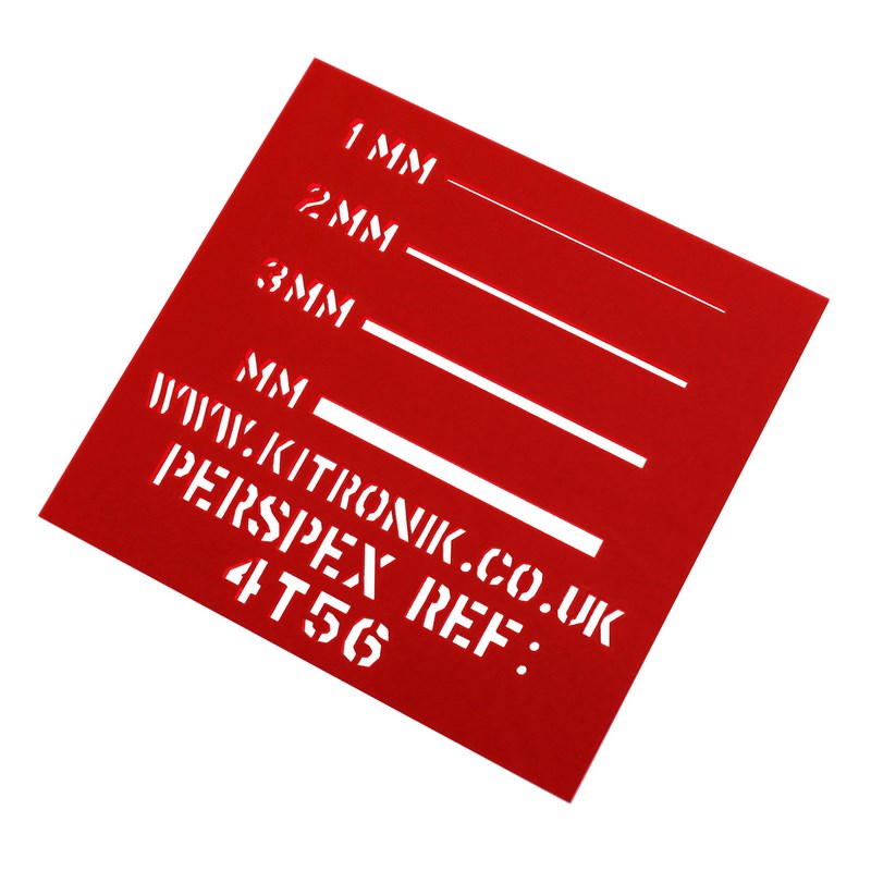 Red Perspex Sheet (Fluorescent) 3mm x 800mm x 450mm – Kitronik Ltd