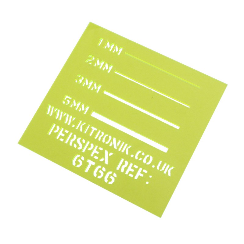 Green Perspex Sheet (Fluorescent) 3mm x 800mm x 450mm – Kitronik Ltd