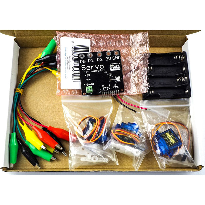 Monk Makes - Servo kit for micro:bit – Kitronik Ltd
