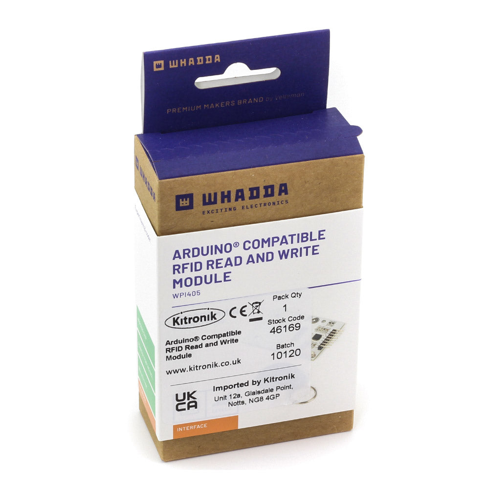 Arduino® Compatible RFID Read and Write Module – Kitronik Ltd