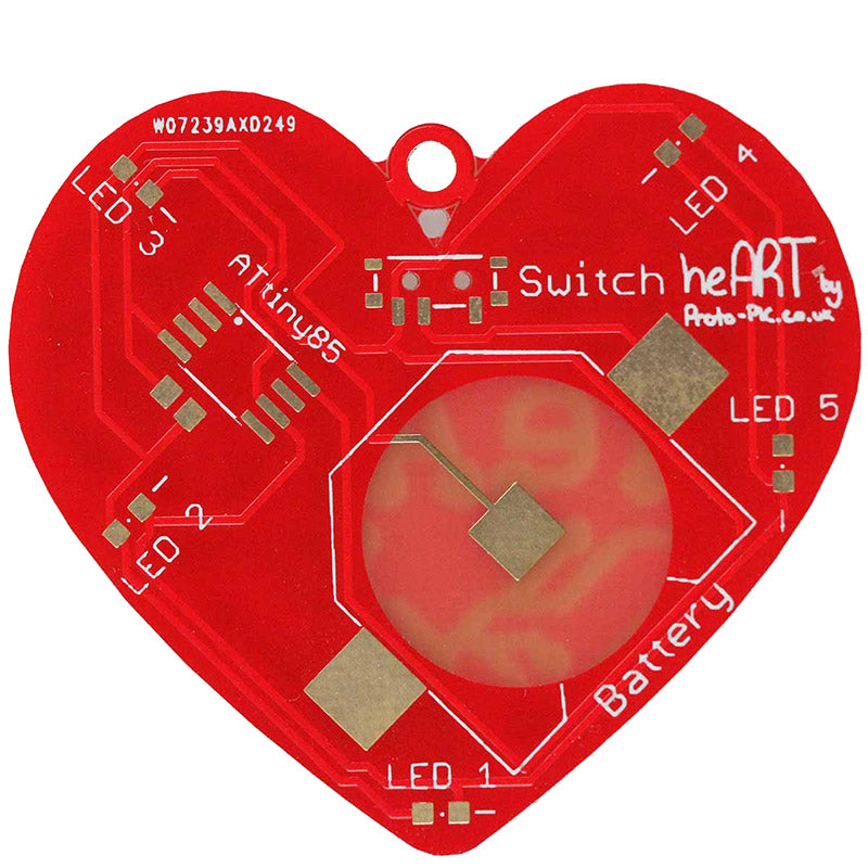 heART - a beating heart surface mount soldering kit – Kitronik Ltd