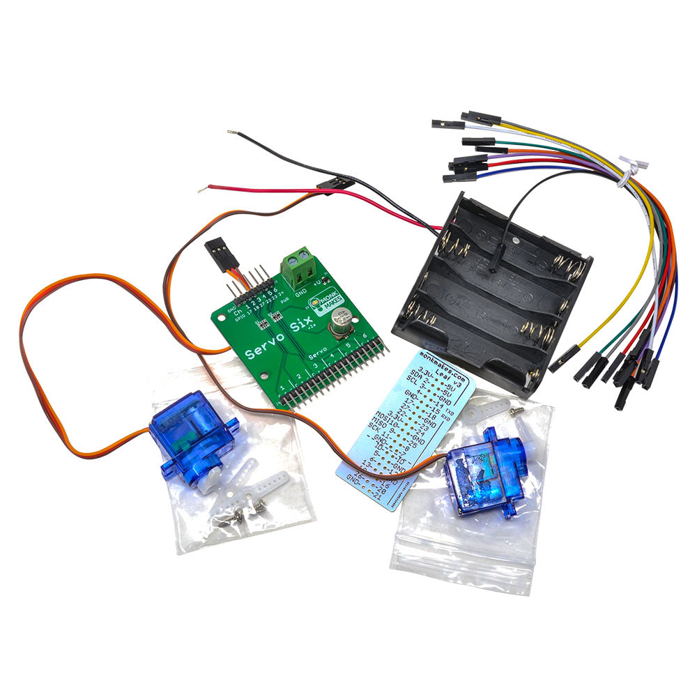 Monk Makes Servo Kit for Raspberry Pi – Kitronik Ltd