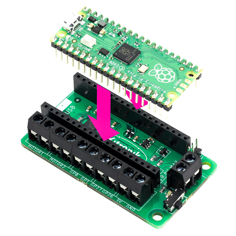 Kitronik Motor Driver Board for Raspberry Pi Pico – Kitronik Ltd