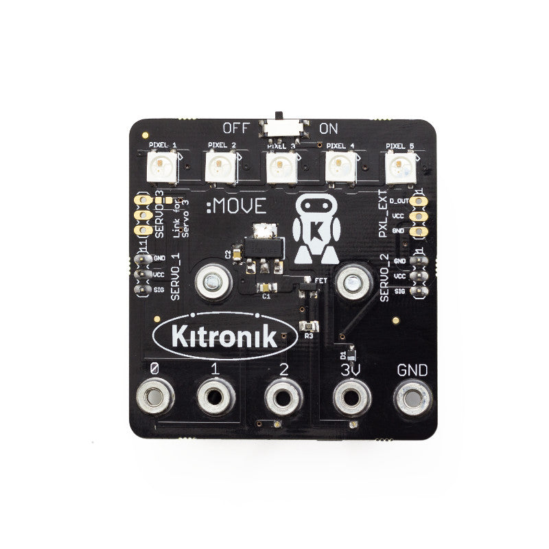 Kitronik Servo:Lite board for :MOVE mini – Kitronik Ltd