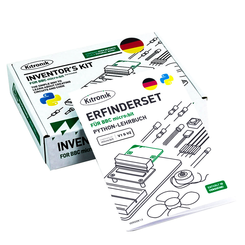 Kitronik micro:bit Inventors Kit - Python version - German – Kitronik Ltd