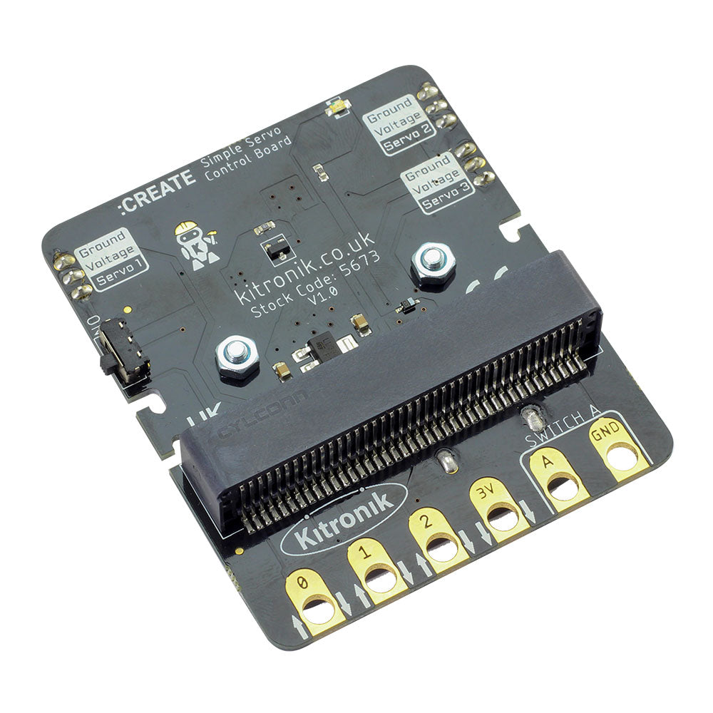 Kitronik Simple Servo Control Board for BBC micro:bit – Kitronik Ltd