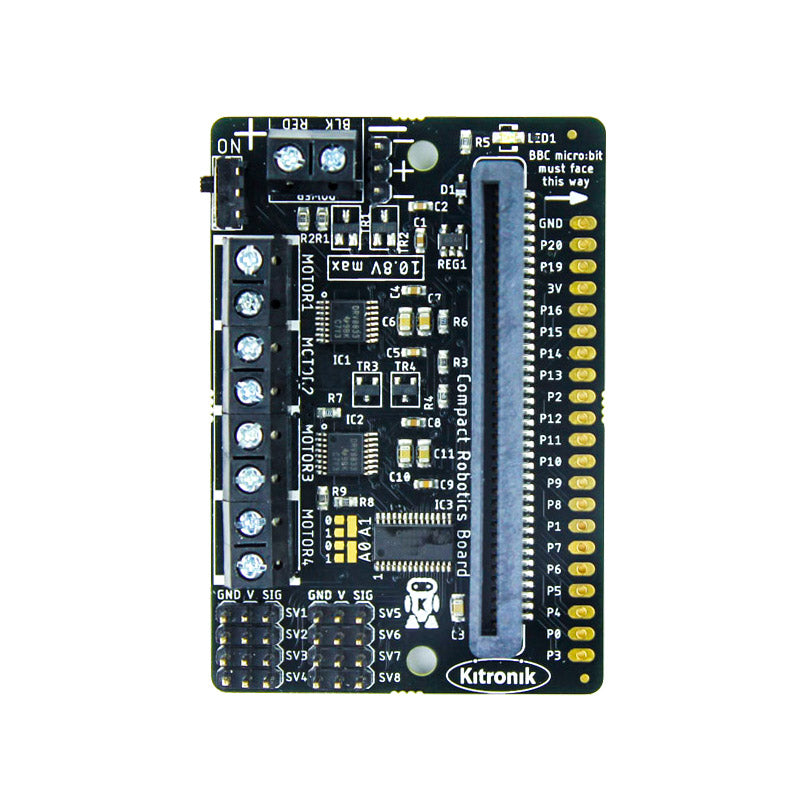 Kitronik Compact All-In-One Robotics Board for BBC micro:bit – Kitronik Ltd