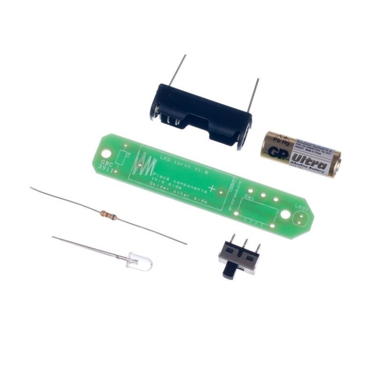Kitronik LED Torch Kit With Battery – Kitronik