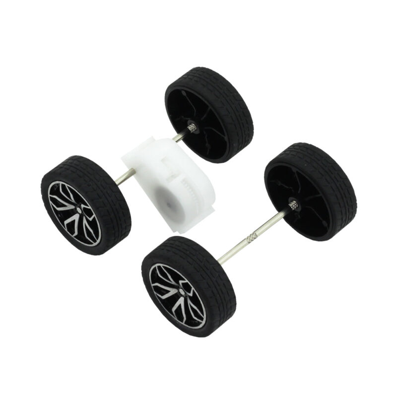 Pull back motor, axle and wheels kit – Kitronik