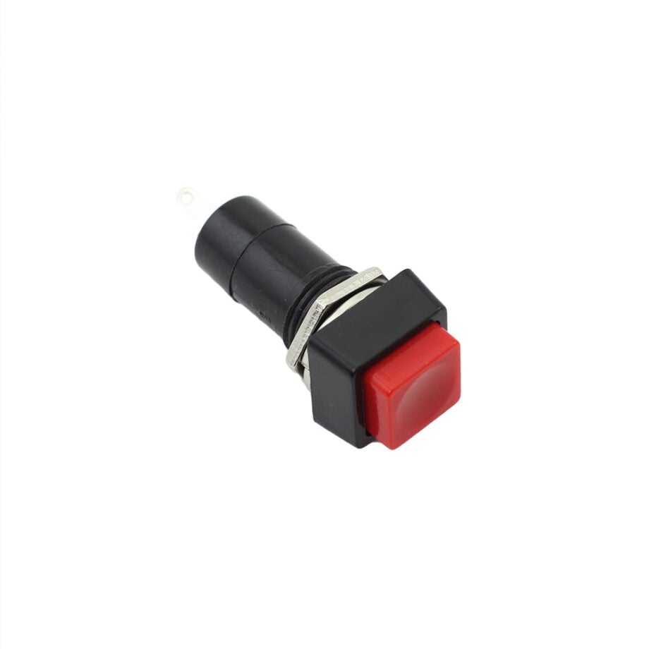 Square Latching Push Button Switch, pack of 10 – Kitronik