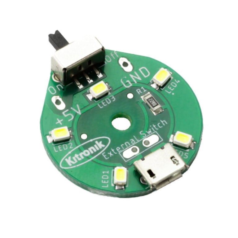 Kitronik Round USB White LED Lamp - Kitronik