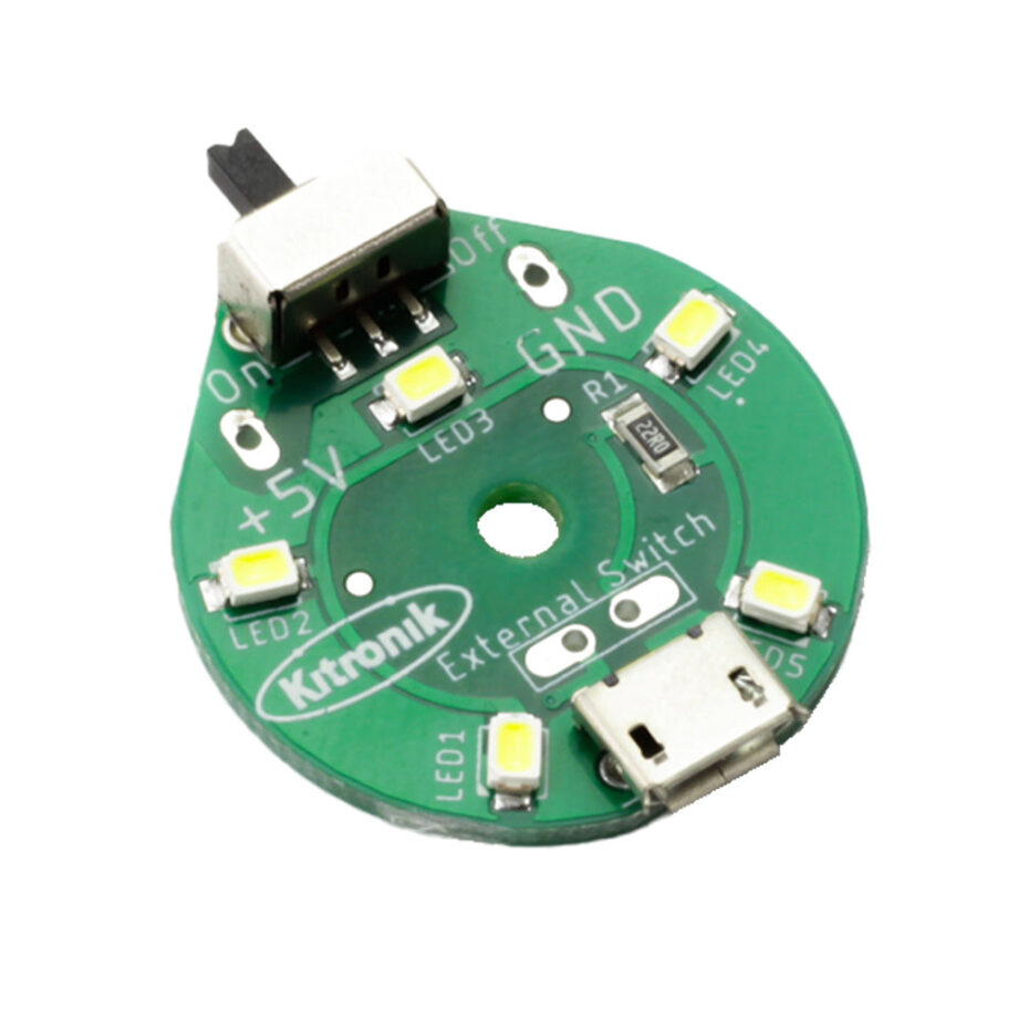 Kitronik Round USB White LED Lamp - Kitronik
