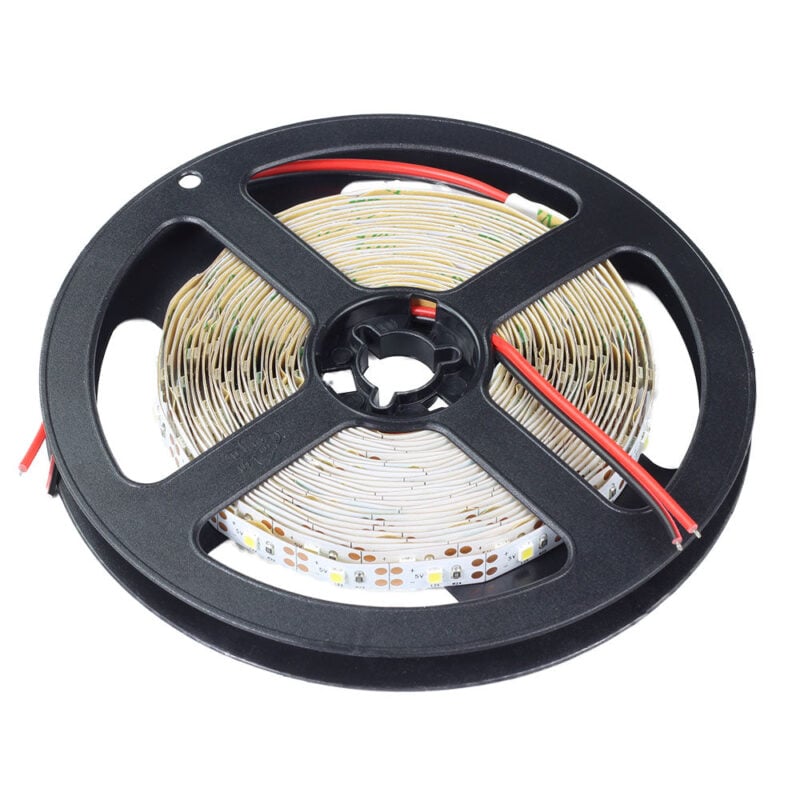 White Flexible LED strip, 300 LEDs, 5VDC, 5m Reel – Kitronik