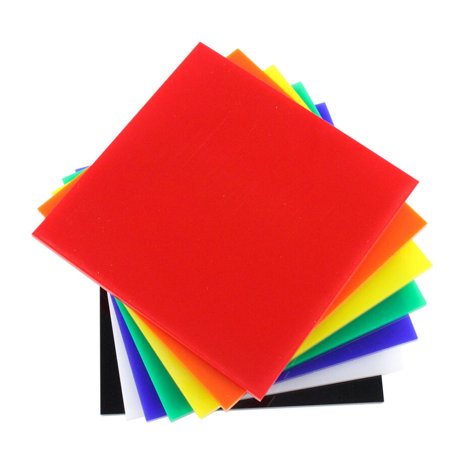 Mixed Colour Pack Value Acrylic Sheets 3mm x 600mm x 400mm – Kitronik