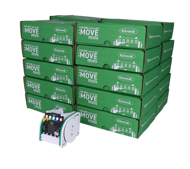 :MOVE mini buggy kit (excl micro:bit), Pack of 20 – Kitronik