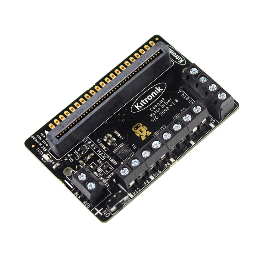 Kitronik Compact Motor Driver Board for the BBC micro:bit – Kitronik
