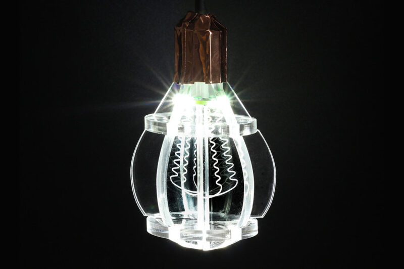 Acrylic Bulb Enclosure for the Kitronik Round Side Illumination LED ...
