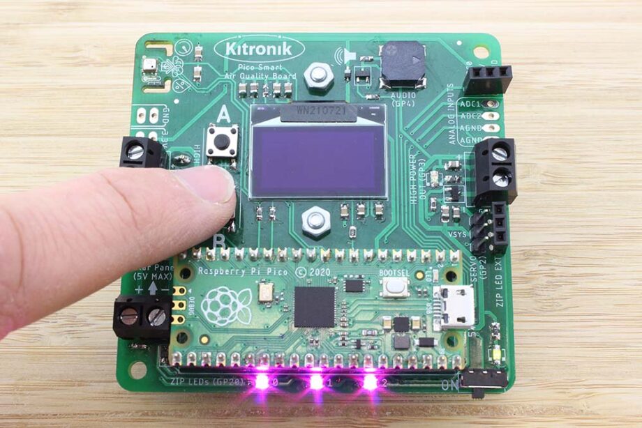 Online Tutorial – Pico Smart Air Quality Board – Buzzer, Buttons and ...