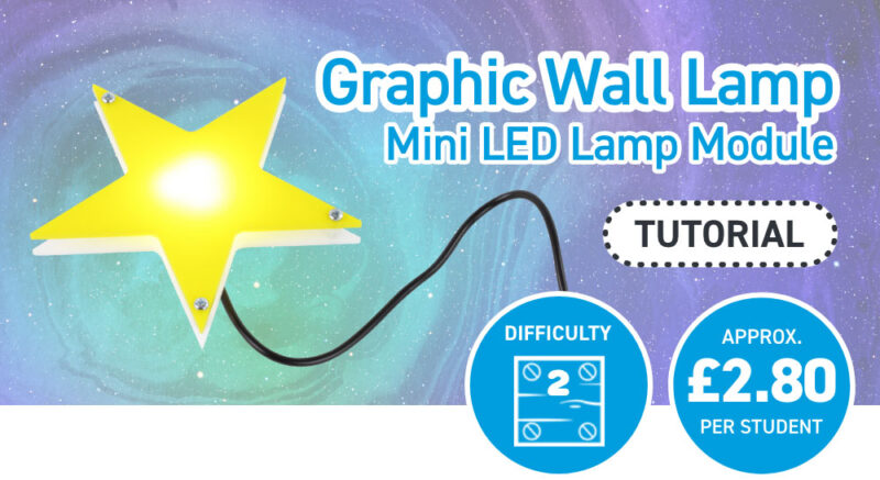 Kitronik 5V Mini LED Module Graphic Wall Lamp Project - Kitronik