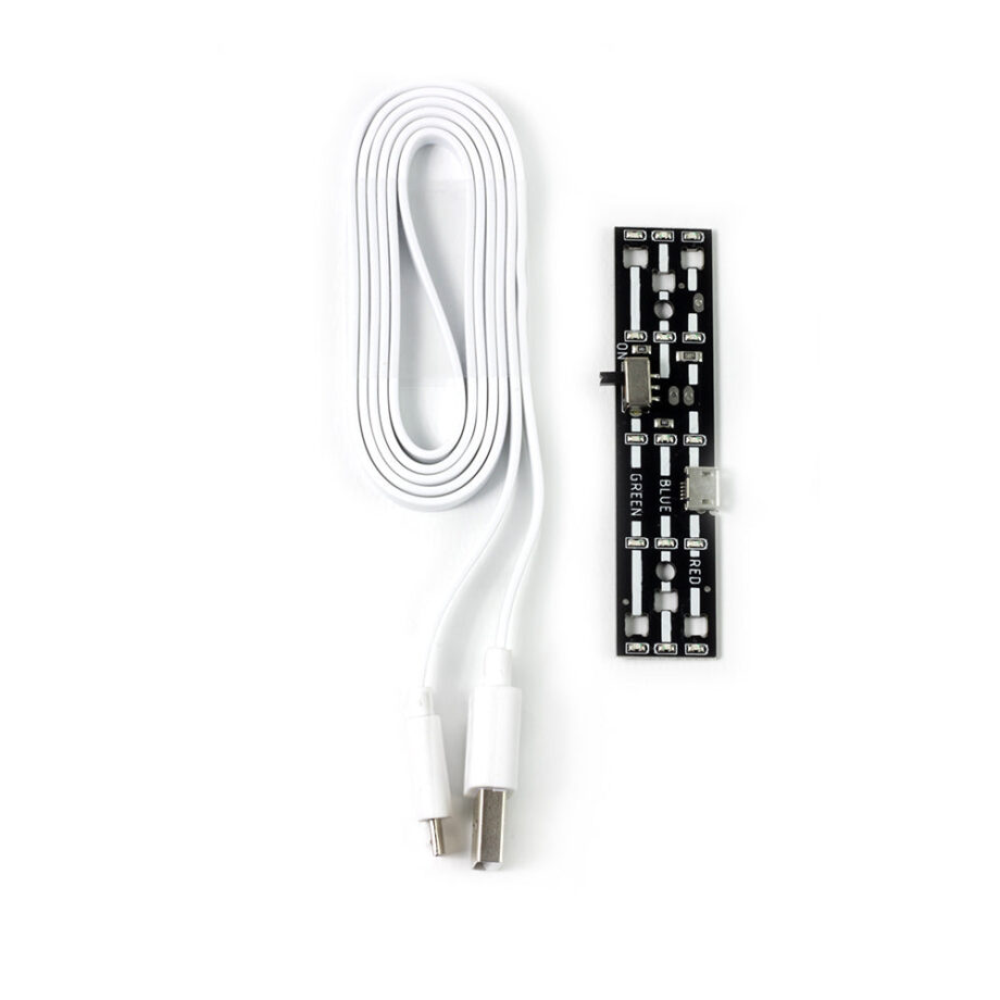 Kitronik Tricolour LED Boards and USB Power Leads (30 Pack) - Kitronik